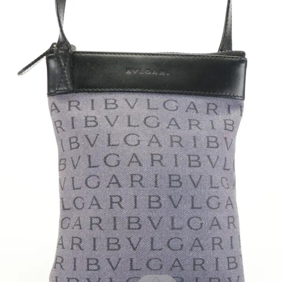BVLGARI | Bags | Bvlgari Gray Logomania Pouch Pochette Crossbody Bag ...